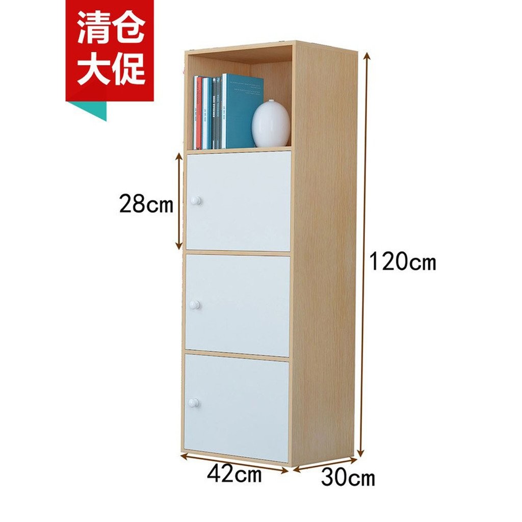 Rak Buku Besar Rak Buku Mudah dengan Kabinet Penyimpanan Pintu Penyusun ...