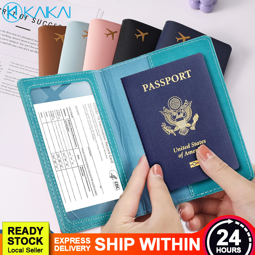 🔥 PELINDUNG PELBAGAI 🔥 RFID Protection Passport Holder PU Leather Cover ...