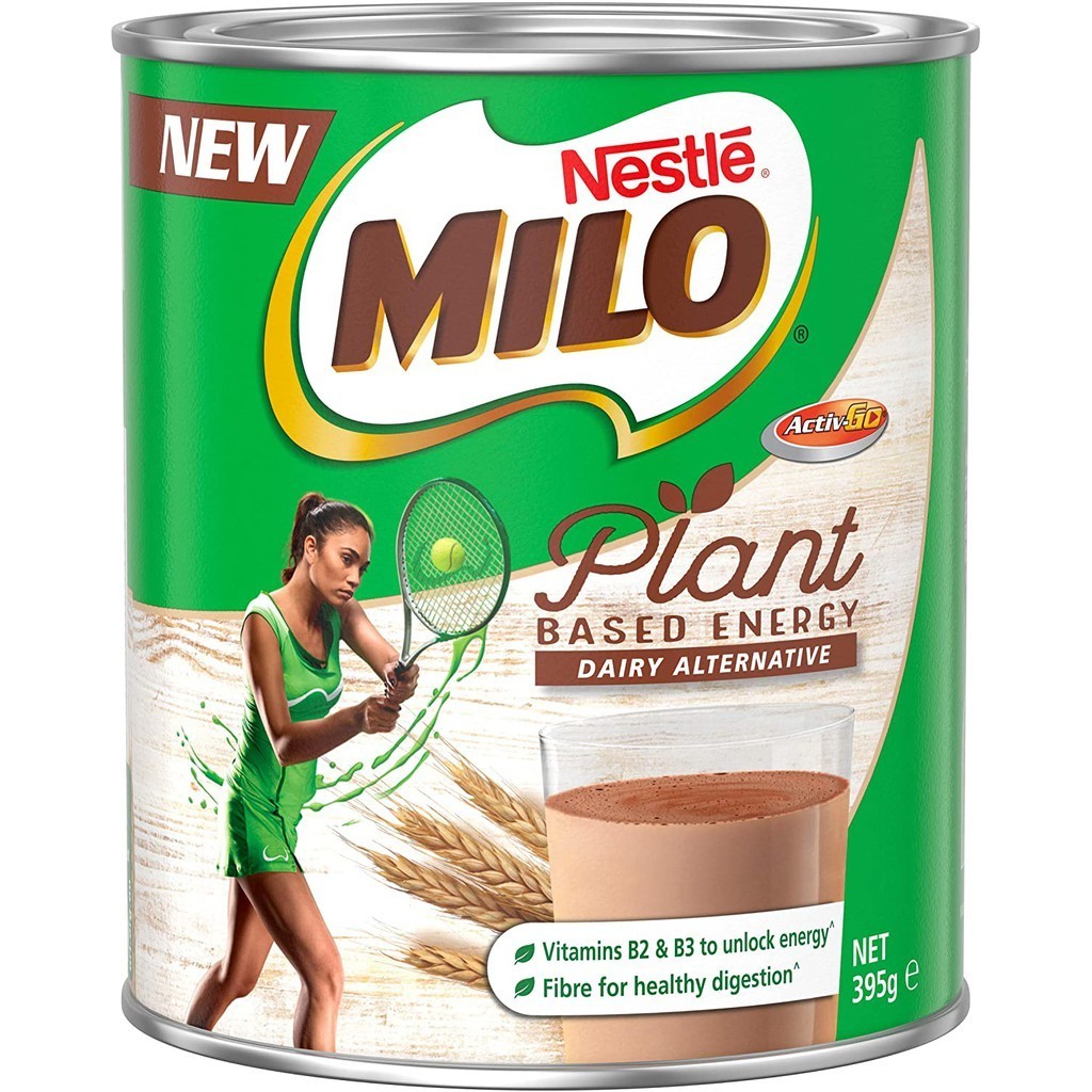 Milo Plant Based Choc Malt Powder Drink 395g (Vegan Friendly, Dairy ...