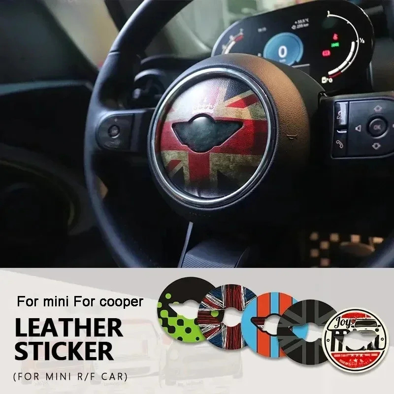 For Mini Cooper Steering Wheel Sticker R50 R52 R53 R55 R56 R60 R61 F54 ...