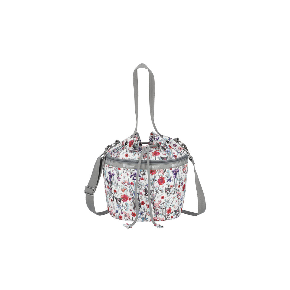 LeSportsac Drawstring Bucket Bag - My Melody Kuromi Gray | Shopee Malaysia