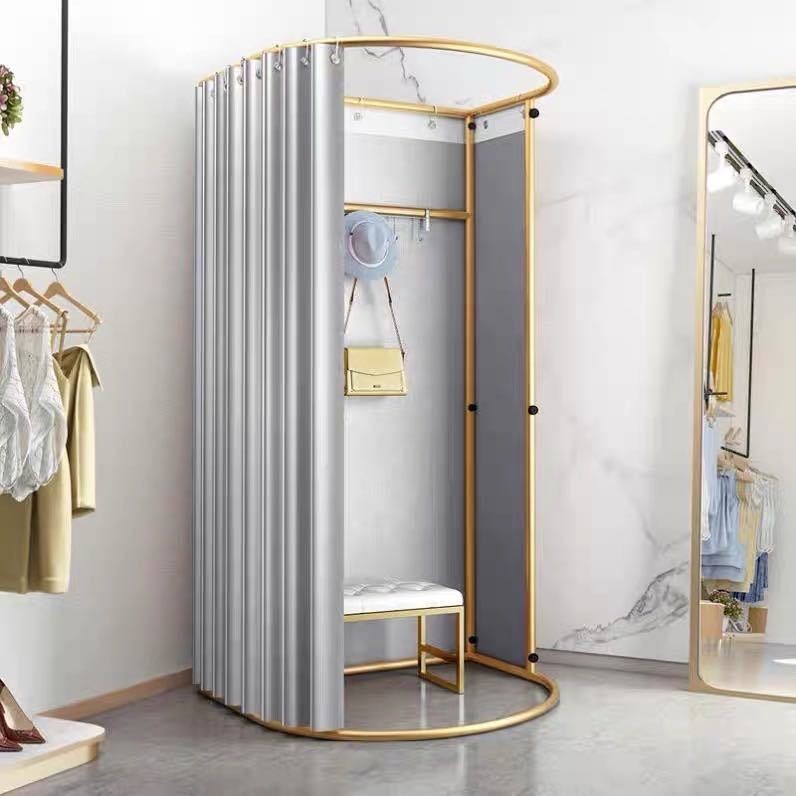 Clothing Store Display Stand Floor-standing Fitting Room Mobile ...