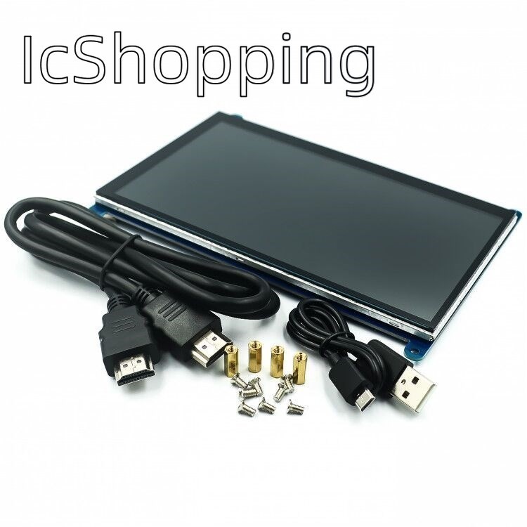 7 inch LCD Display HDMI-compatible Touch Screen 1024x600 Resolution ...