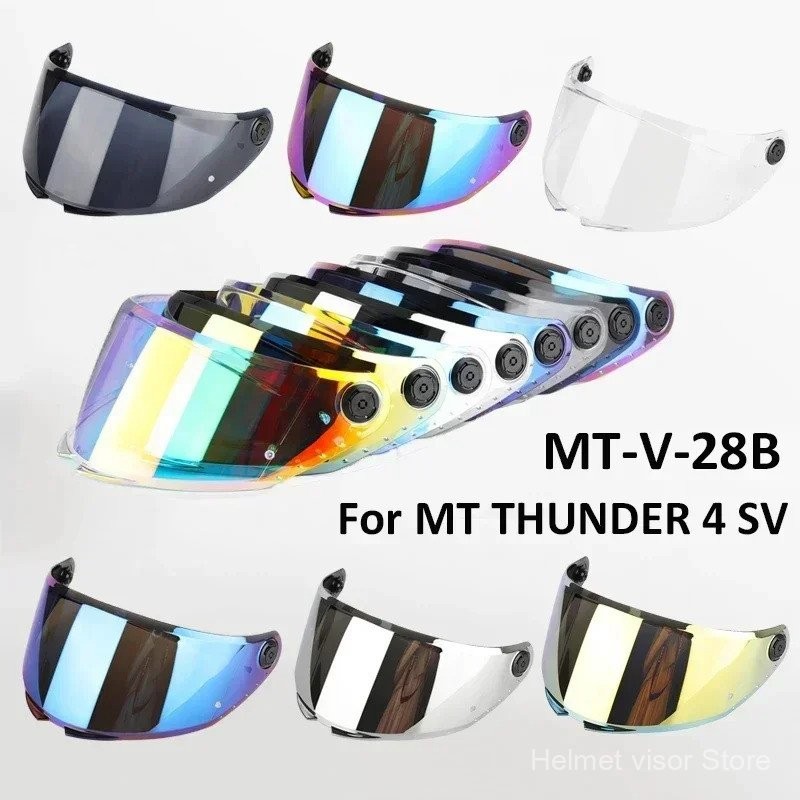 MT Replacement Face Shield for Model THUNDER 4 SV Helmet MT-V-28B ...