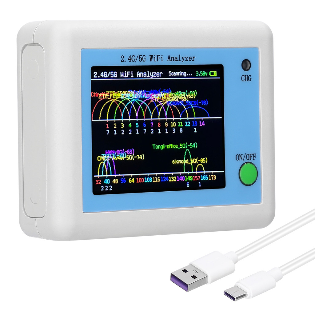 Network Cable Tester WIFI Signal Scanner 2.4G/5G WIFI Signal Usage ...