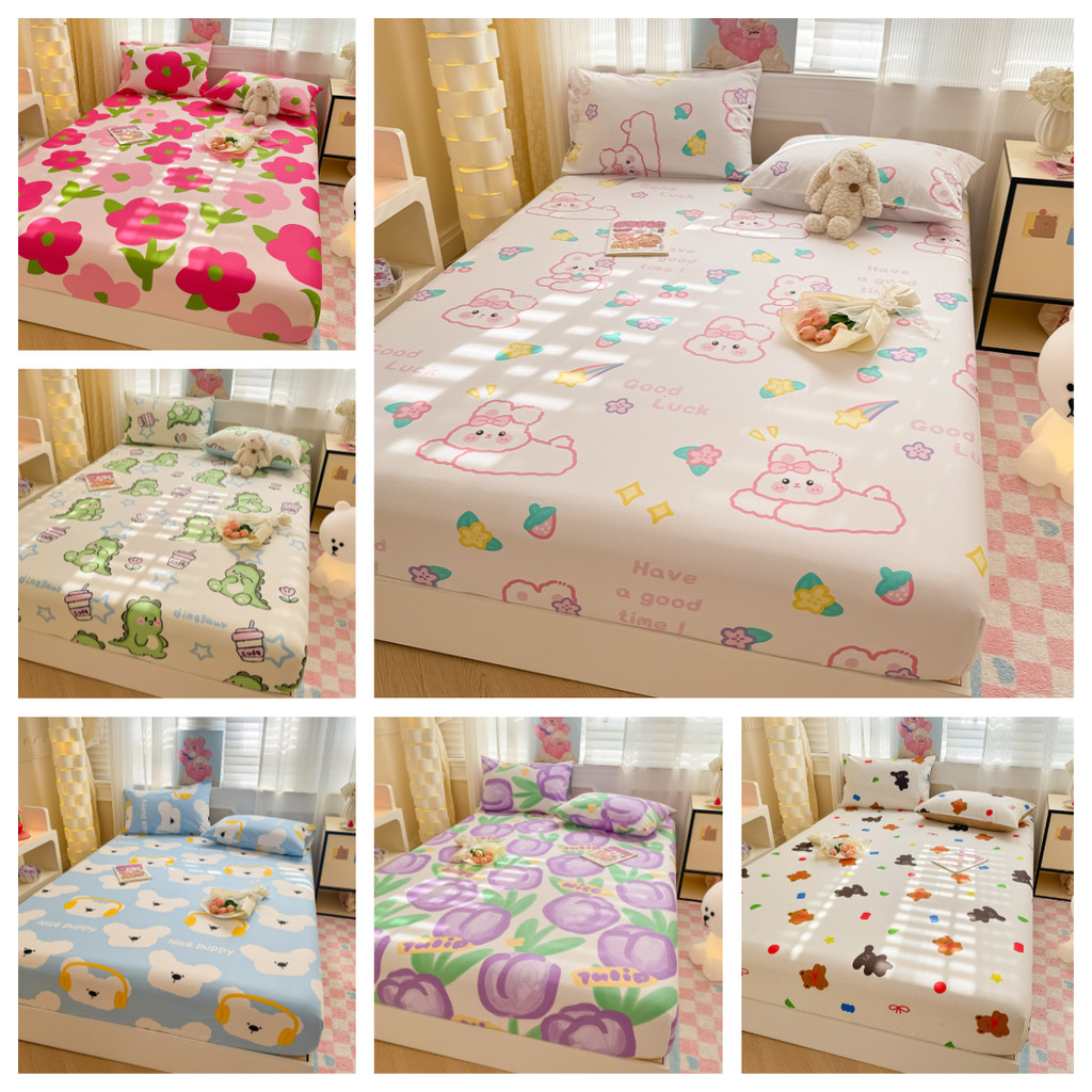 (25 Designs) Fresh Cartoon Floral Print Cadar High Quality 100% Cotton ...