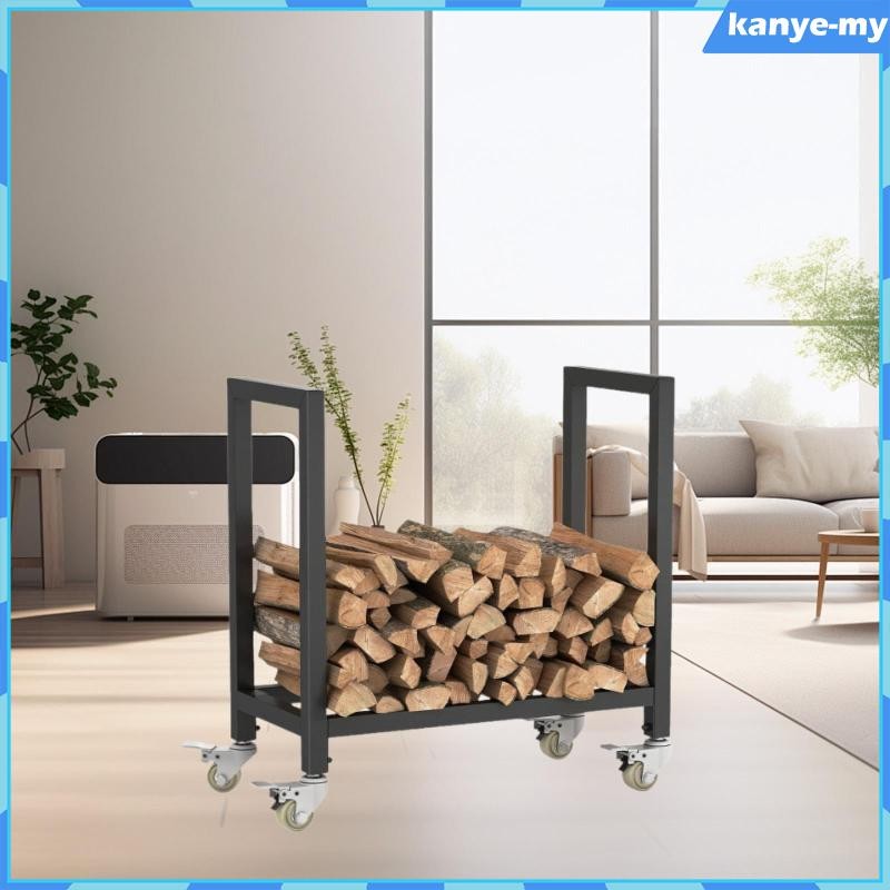 [KY] Firewood Rack Fireplace Log Grate Heavy Duty Stable Metal Portable ...