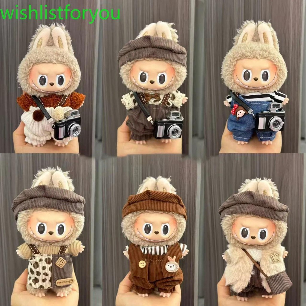 For 17cm Labubu Set Retro Style Hat Set Artistic Style Small Painter's ...