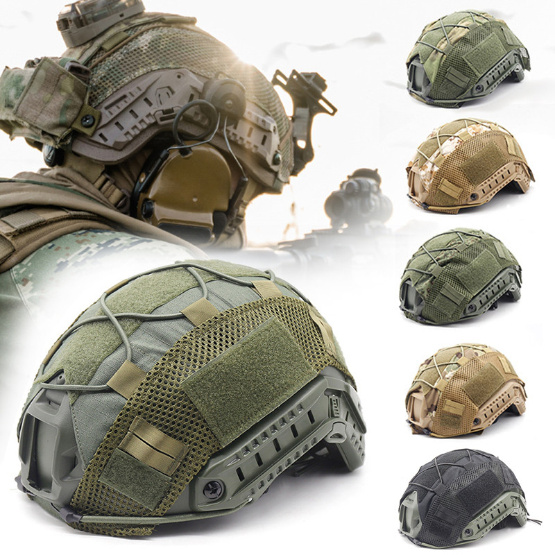 FAUSE Camo Tactical Helmet Cover with Elastic Rope - Fit, Durable ...