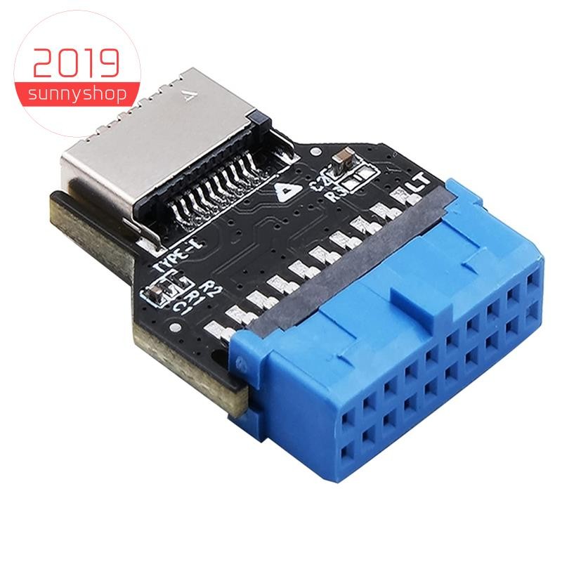 USB Header Adapter Riser USB 3.0 19Pin to USB 3.2 Type E 20Pin ...