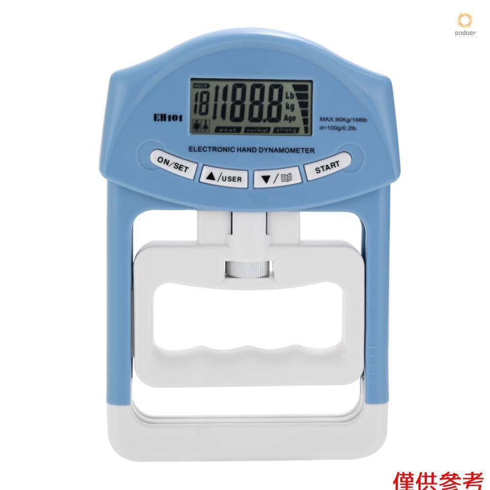 Digital LCD Electronic Dynamometer Hand Grip Power Measurement Tool ...