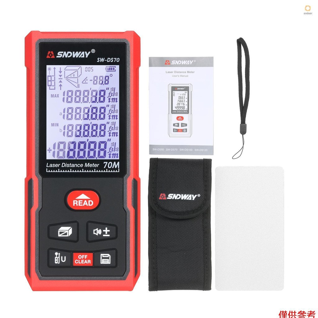SNDWAY 70M Portable Laser Distance Meter Handheld Digital Laser ...
