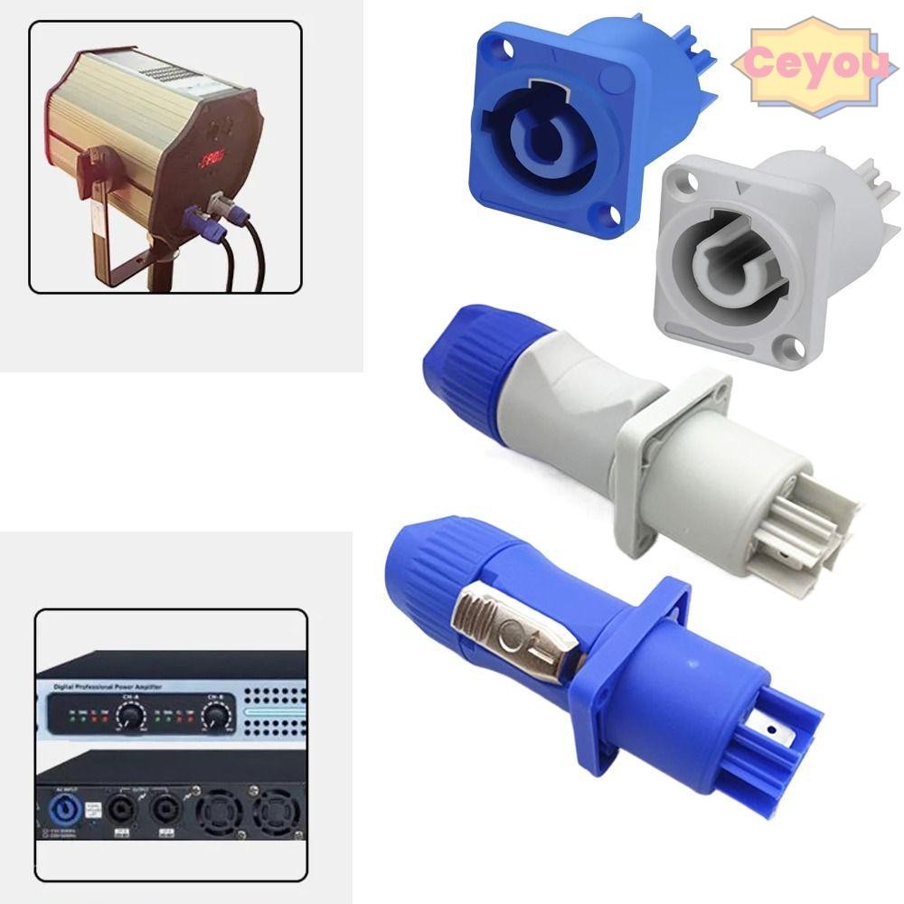 CEYOU Powercon Connector, 20A Blue White NAC3FCA NAC3FCB AC Male Plug ...