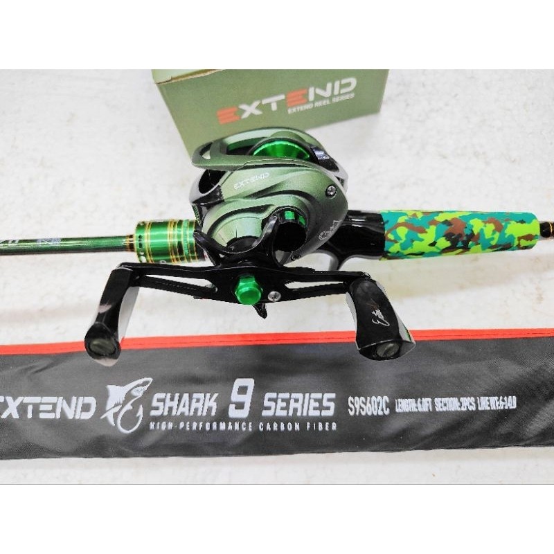 EXTEND SERIES COMBO SET BAITCASTING FISHING OUTDOOR COMBO SET | Shopee ...