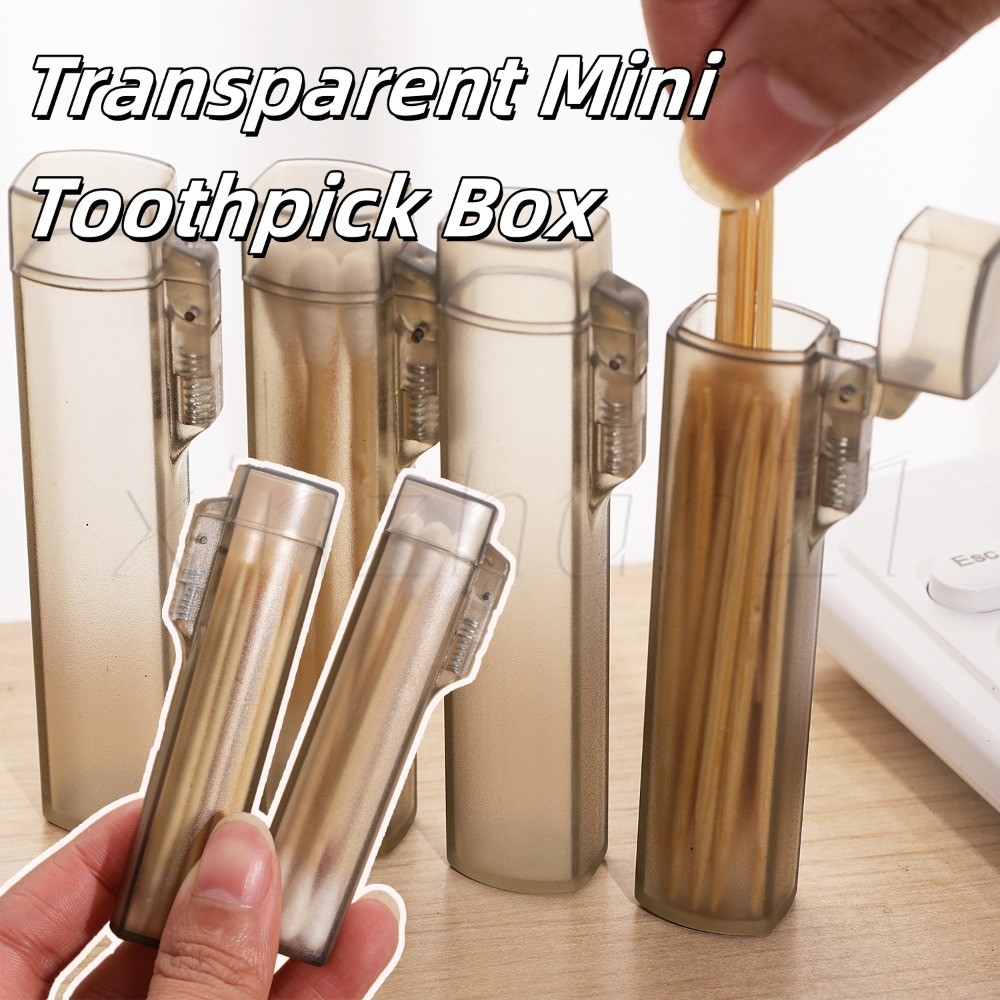 Transparent Mini Toothpick Box - Outdoor Travel Supplies - Portable ...