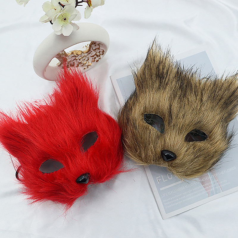 [NZSH] 1PC Halloween Cosplay Party Costume DIY Accessories Faux Fur Fox ...