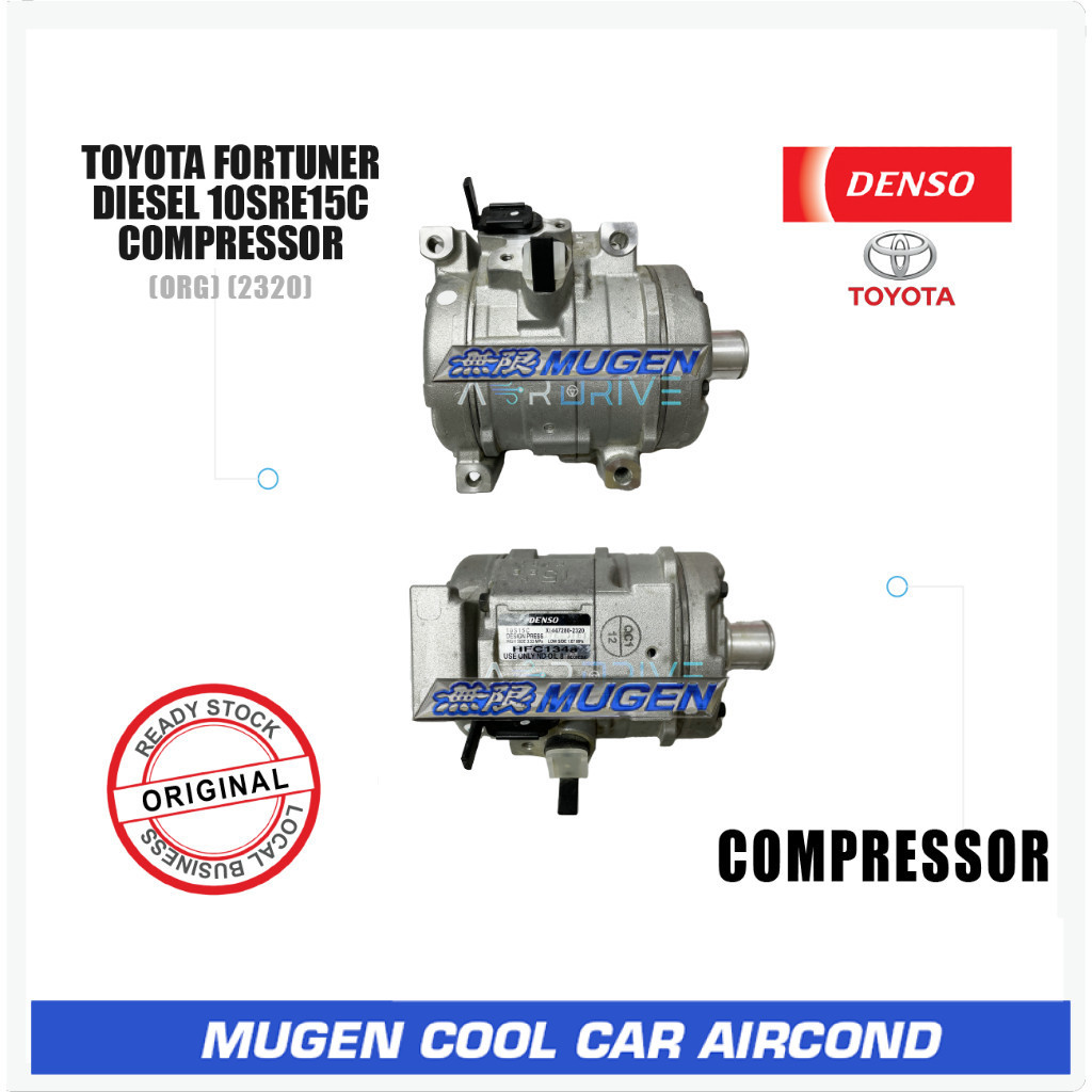 MGC ORIGINAL DENSO TOYOTA FORTUNER KUN50 / HINO 10S15C COMPRESSOR 2320 ...
