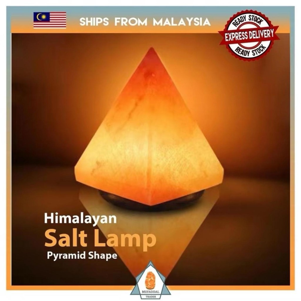 Pyramid Shape - Himalayan Rock Salt Lamp (with Dimmer switch) - Lampu ...
