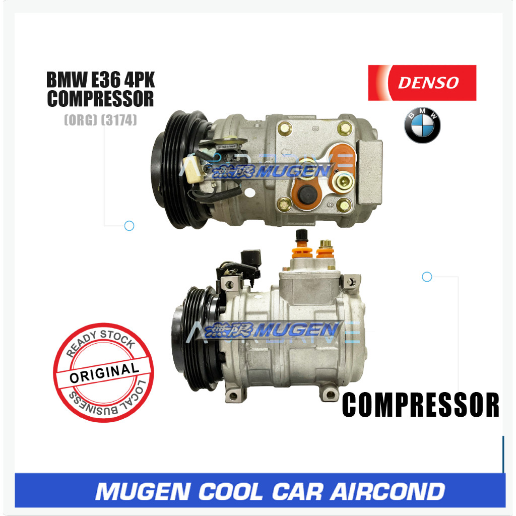 MGC DENSO BMW E36 4PK Compressor 3174 (ORG) | Shopee Malaysia