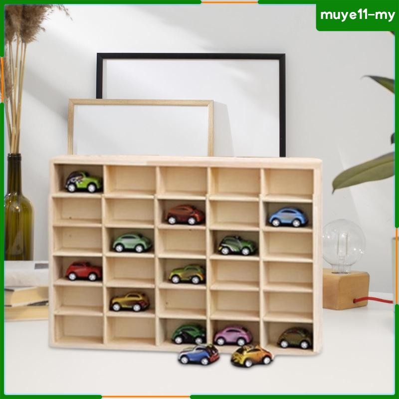 [MuyeadMY] Wood Toy Car Display Rack Showcase Space Saving Model Cars ...