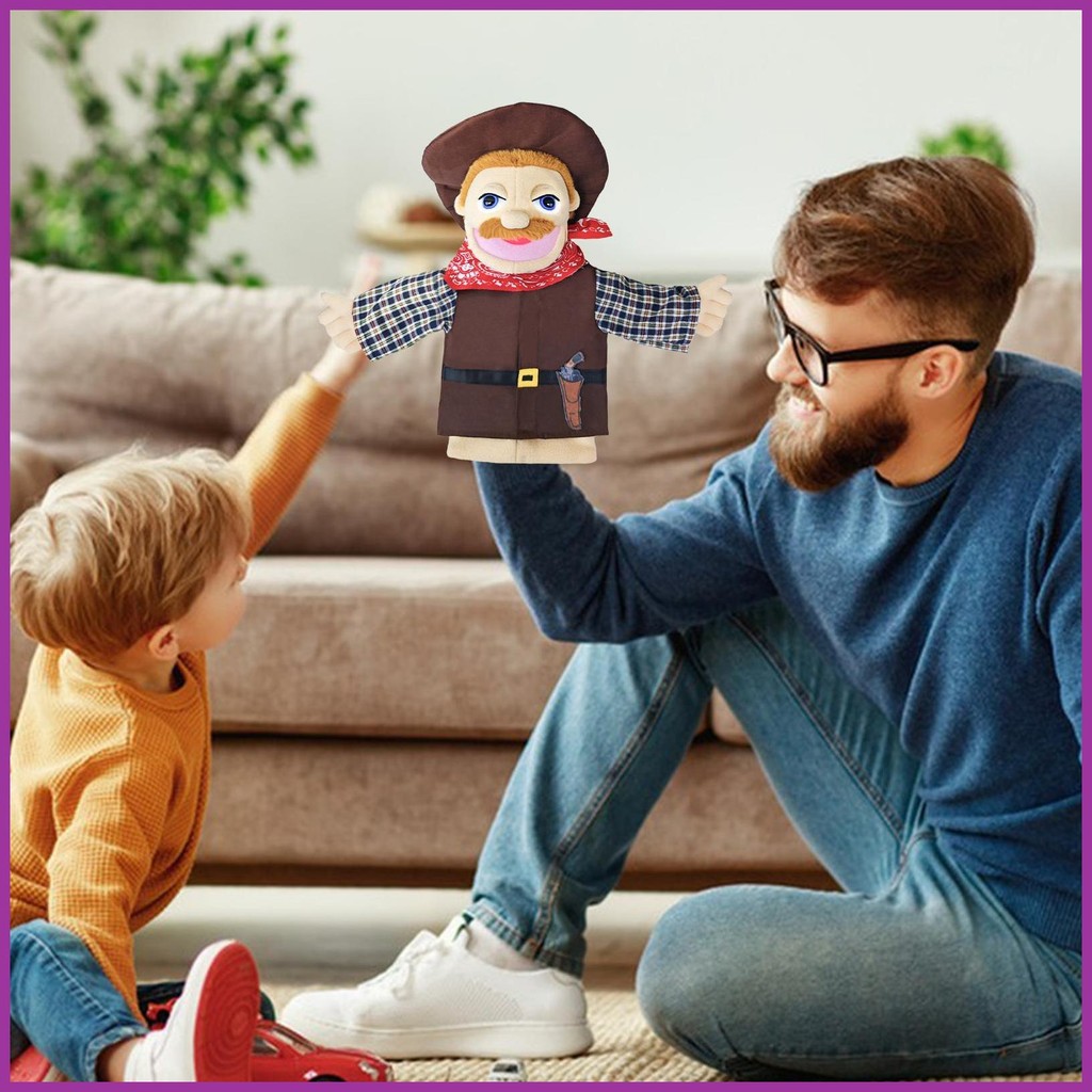 Prince Puppet Soft Plush Hand Puppet Stuffed Plushie Doll Cartoon Role ...