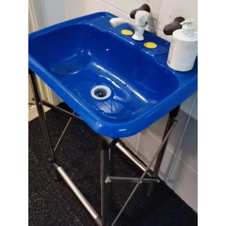 Plastic Basin with Foldable Stand Sinki Basin Dapur Mudah Portable ...