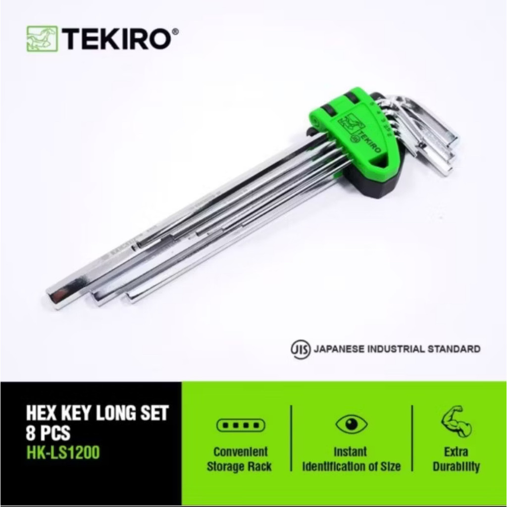 (gd) Tekiro l key set long short 9pcs l key set long short hex torx ballpoint hex key wrench set ...