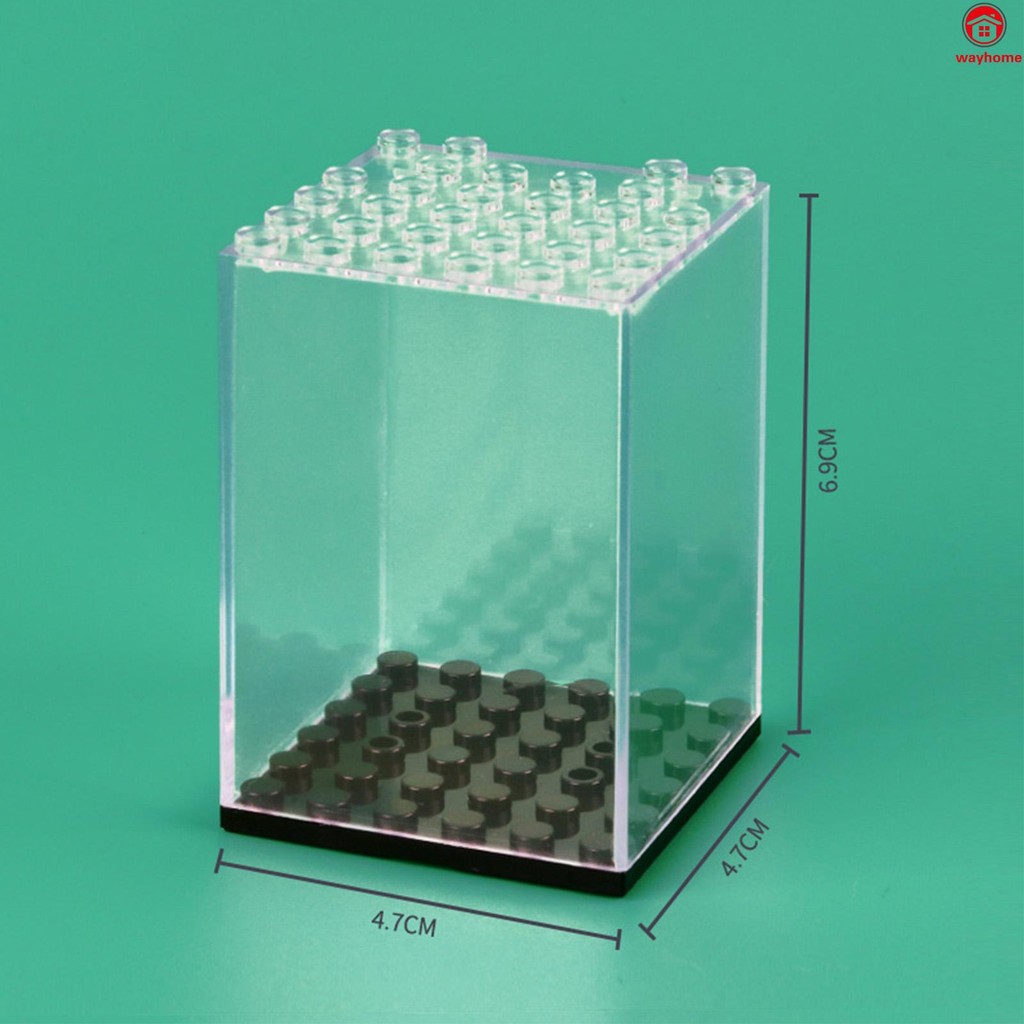 Clear Display Case for Figures Waterproof Stackable Lego Building Block ...