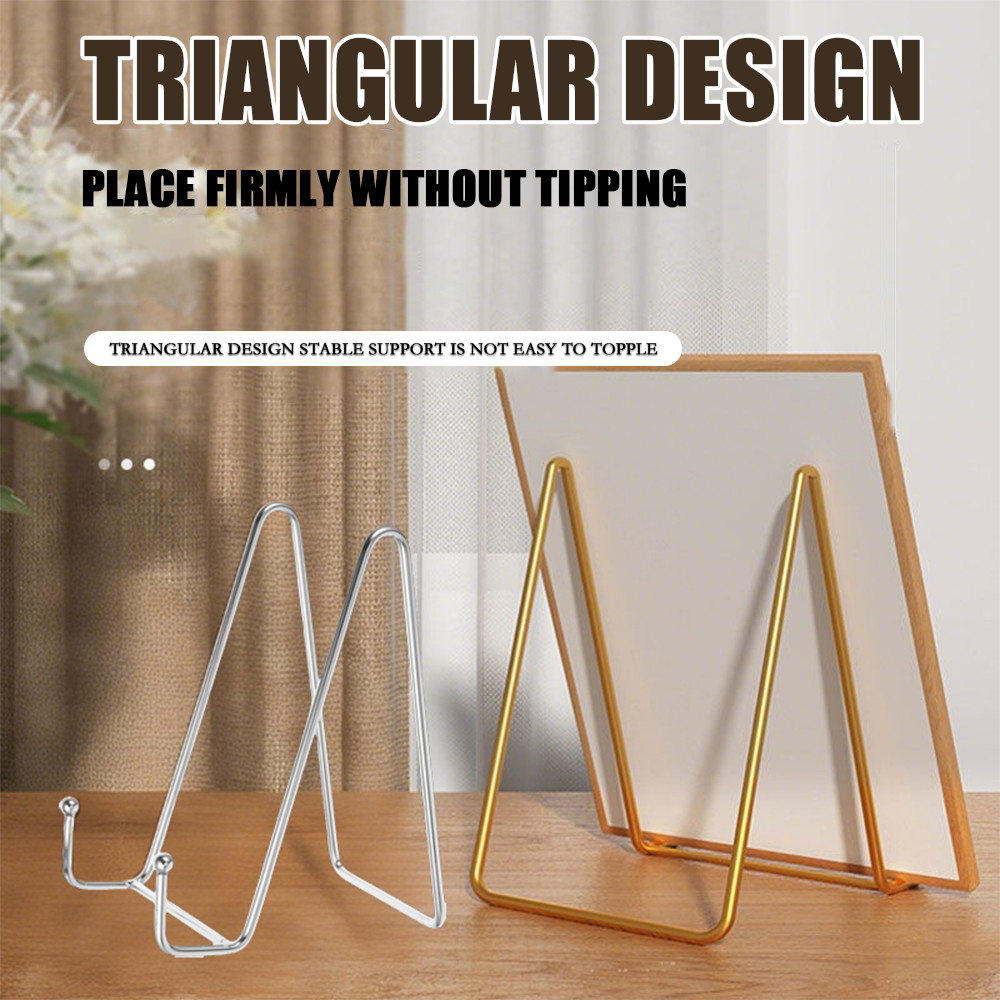 Metal Plate Stands Plate Display Stand Tabletop Picture Stand Holder ...