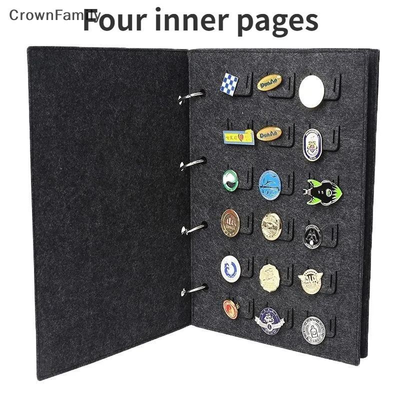 [CrownFamily] Felt Pin Brooch Display Storage Book Metal Badge Chest ...