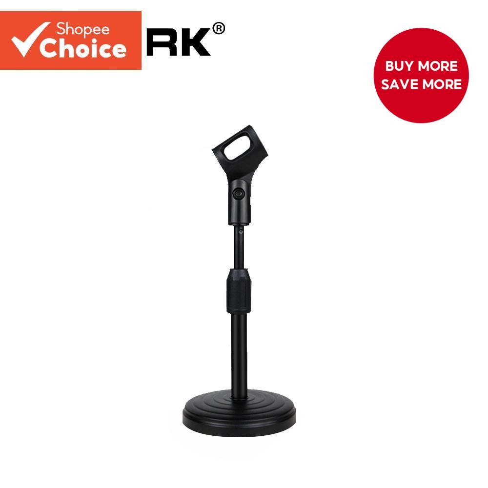Microphone Desktop Stand Non-Slip Base Upgraded Adjustable Table Mic ...