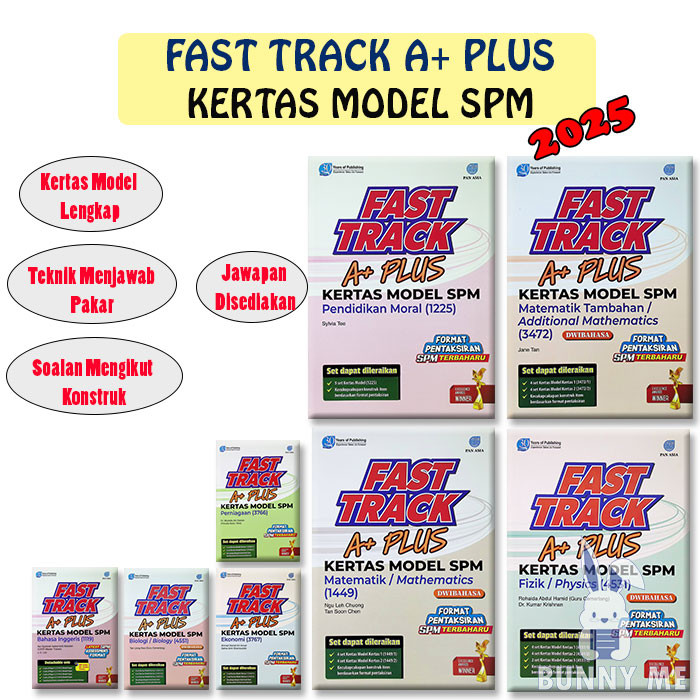 [BUNNY] 2025 Buku Latihan : Pan Asia Publications: Fast Track A+ Plus Kertas Model SPM | Shopee ...