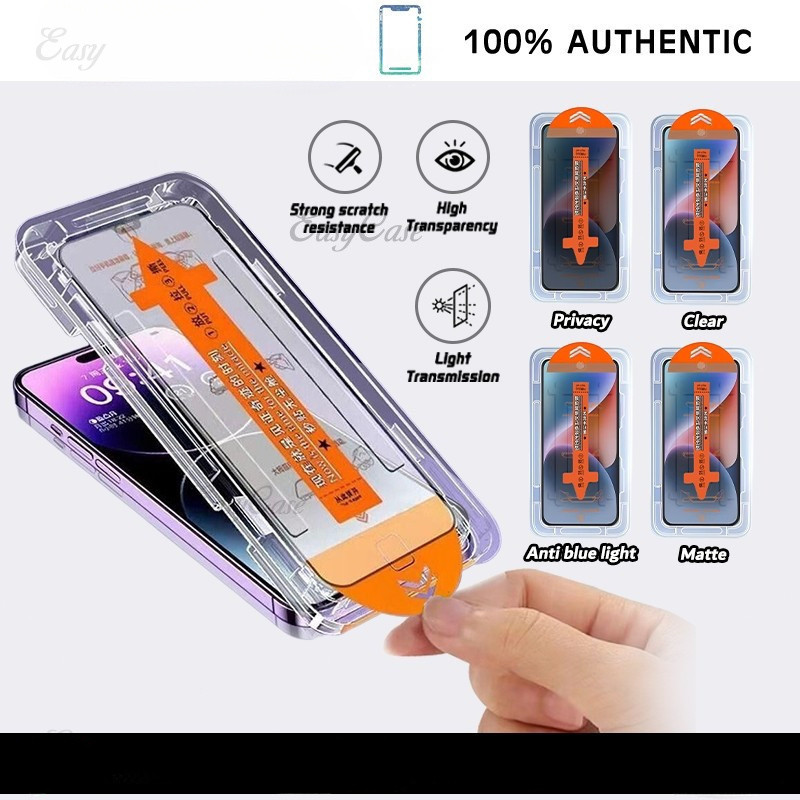tempered glass Screen Protector For iPhone 16 15 14 13 12 11 Pro Max ...