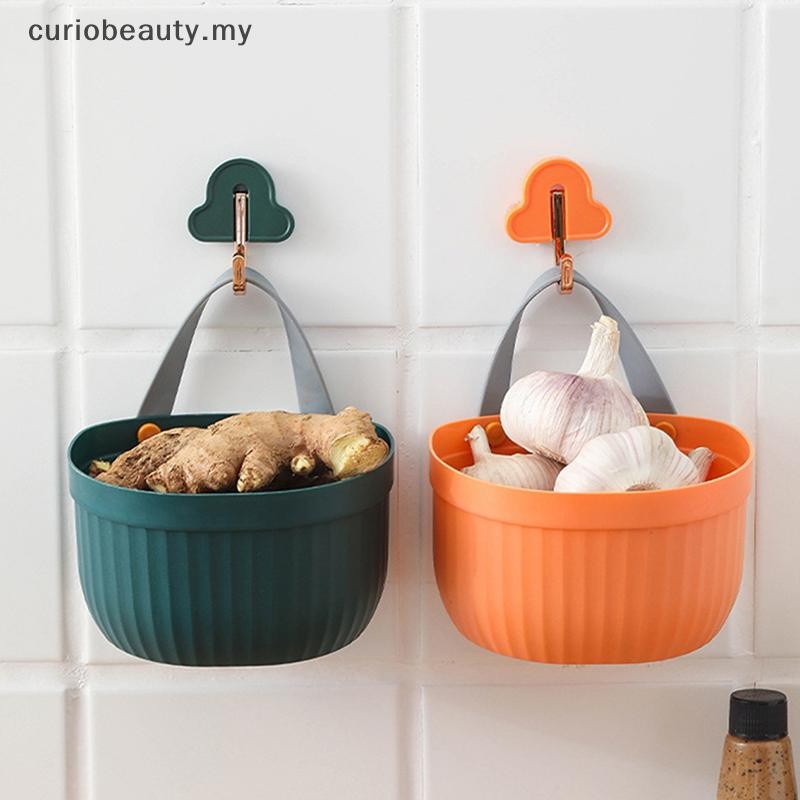【CBMY】 Kitchen Onion Ginger Garlic Storage Basket Small Hanging Basket ...