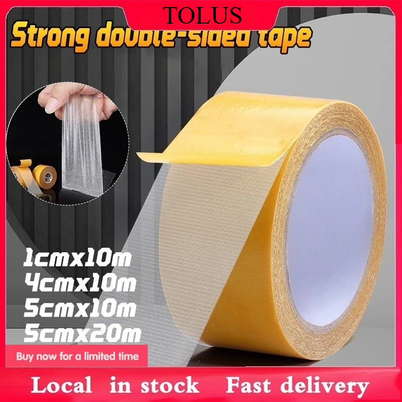 10m Super Sticky Netted Cloth Based Transparent Adhesive Double Sided ...