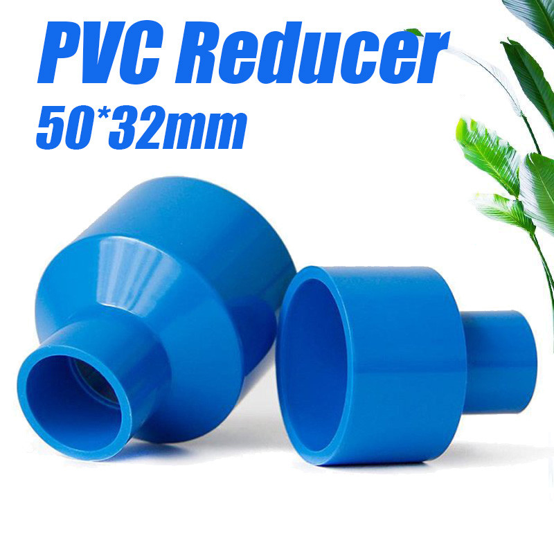 Blue PVC Pipe Socket Reducer Connector 50*32 Coupling Straight Adapter ...