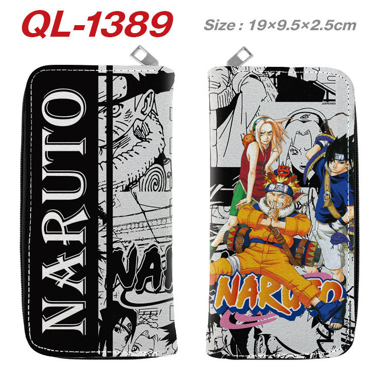 Naruto Cartoon Pu Leather Coin Purse Long Wallet for Boy and Girl With ...