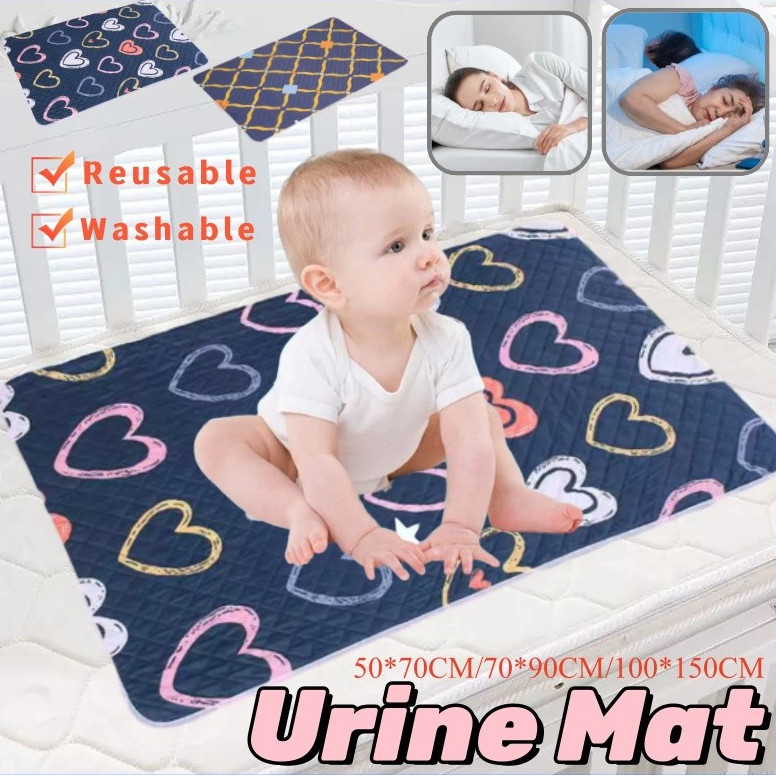 Changing Mat Baby Waterproof Reusable Underpad Baby Diaper Alas Kencing ...