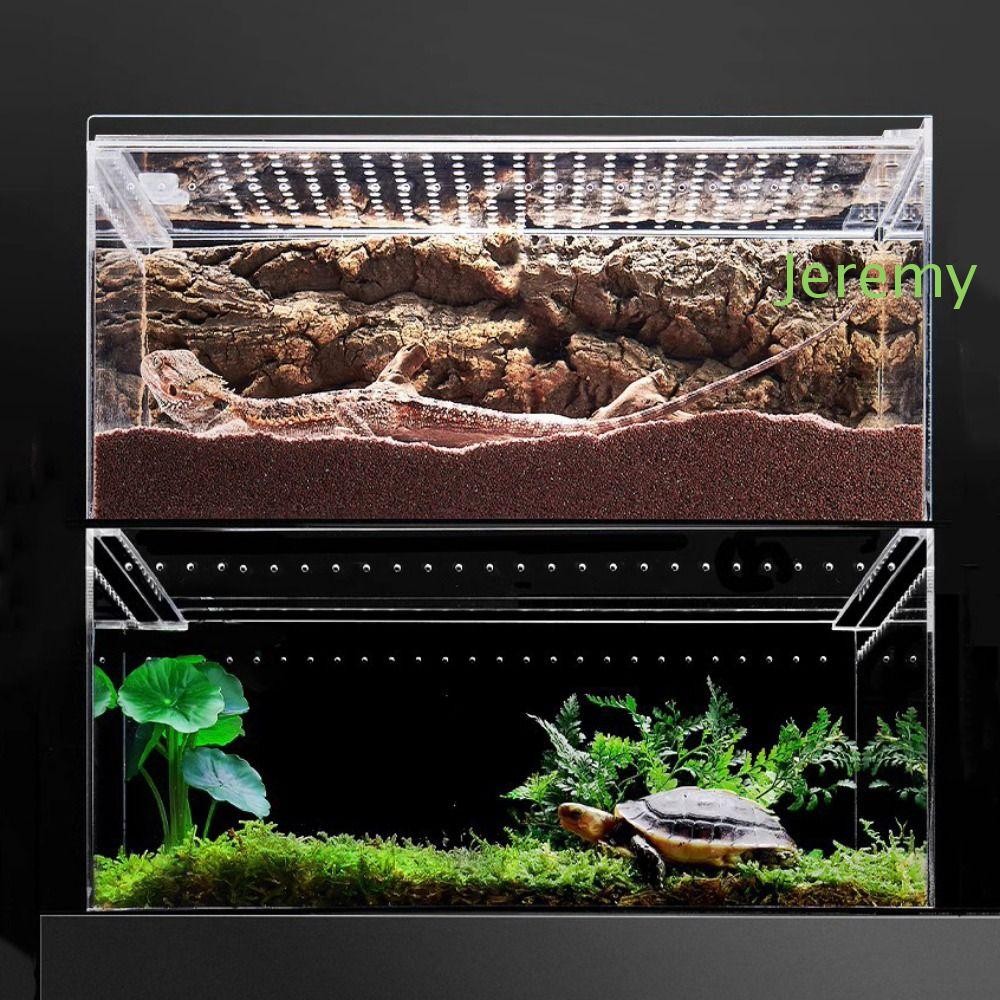 JEREMY1 Reptile Breeding Box, Transparent Acrylic Lizard Terrarium ...