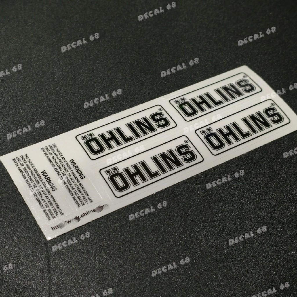 Ohlins Logo Sticker According to Sticker Set | Shopee Malaysia