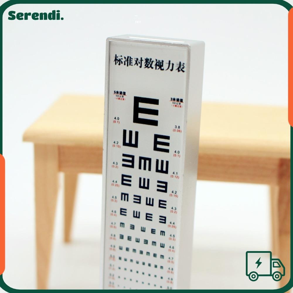 SERENDI Visual Acuity Chart, 1/12 LED Simulation Visual Acuity, 1/6 ...