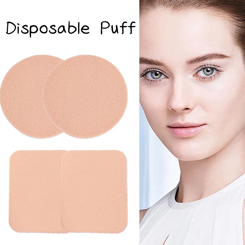 Makeup Small Sponge Powder Puff Round Square Makeup Foundation Powder ...