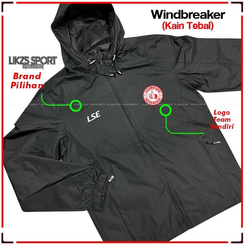 LIKZS X Custom Windbreaker Premium Quality Mix Malaysia Team DX1 Kain ...