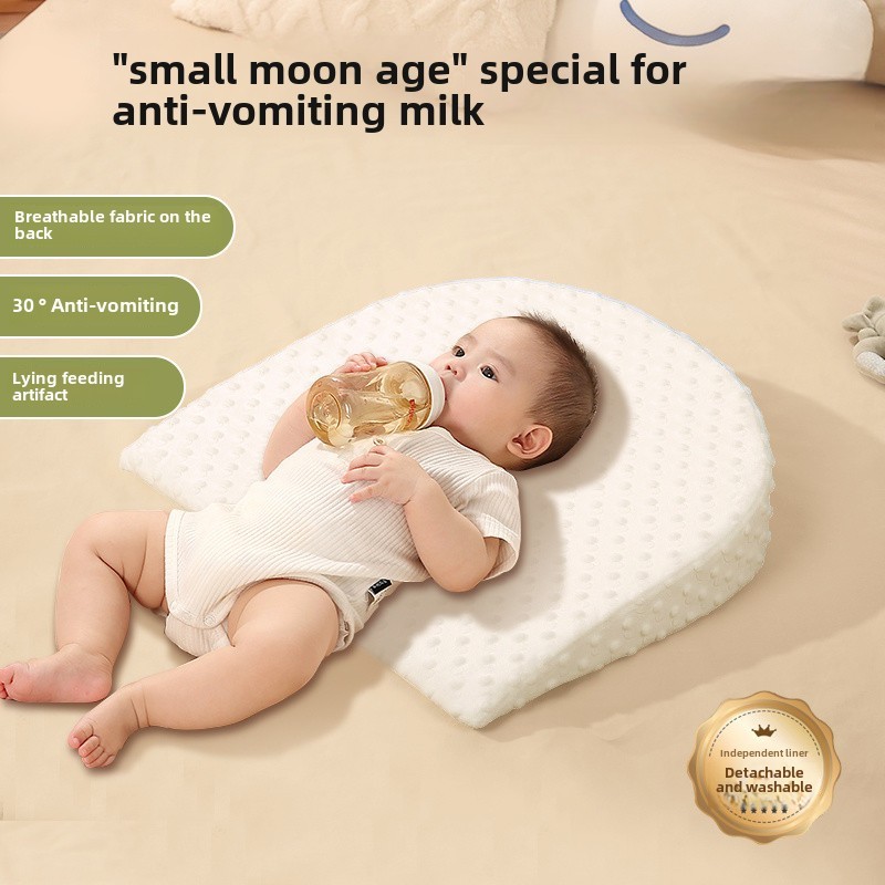 Baby pad Anti-Spitting Milk Slope pad baby Anti-Spilling Milk Choking ...