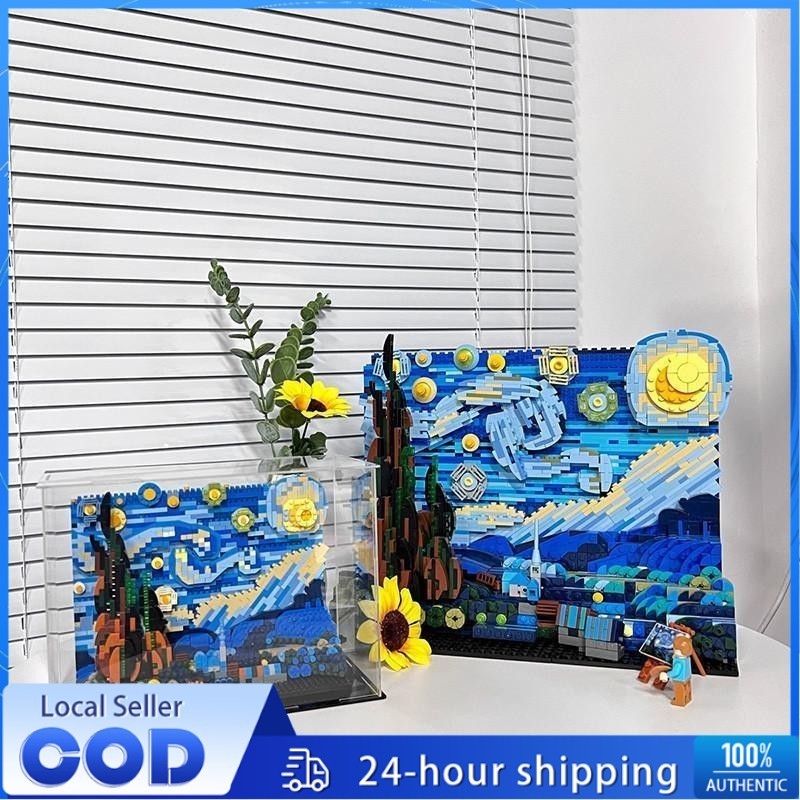 1pc Moyu plastics Building Blocks Van Gogh Starry Moon Night High ...
