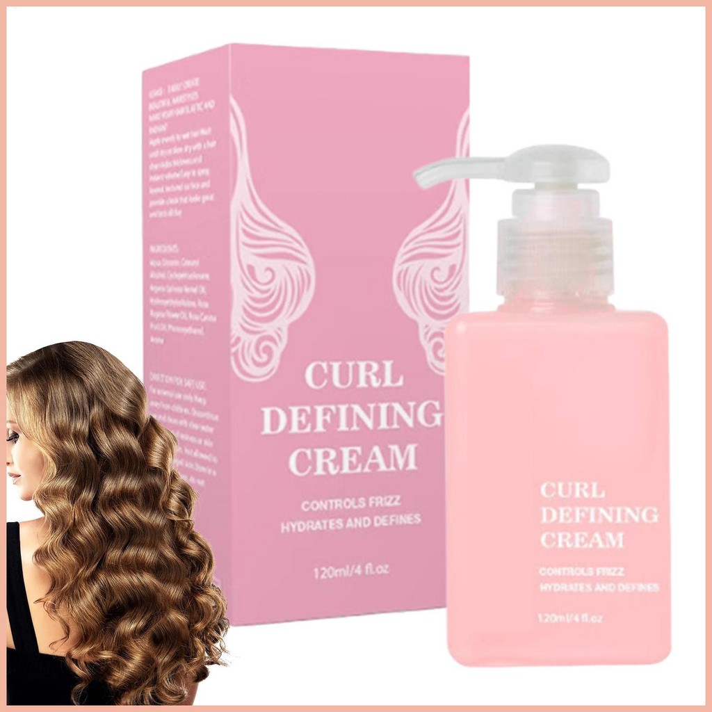 Curl Defining Cream Hair Curl Cream 120ml Moisturizing Detangler ...