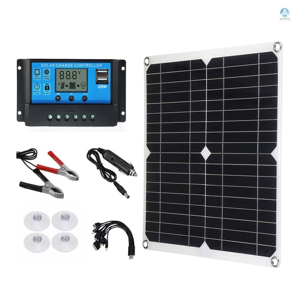 Usb Outdoor Marine Pwm With 12/24v 100a Solar Panel Kit 25w Solar Intu ...