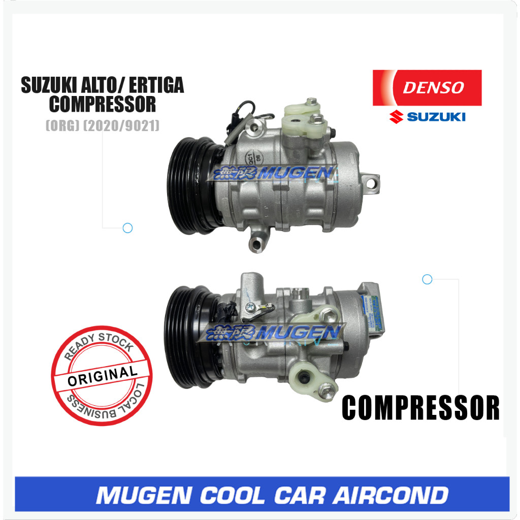 MGC DENSO SUZUKI ALTO/ ERTIGA Compressor (0060 + 9021) (ORG) | Shopee ...