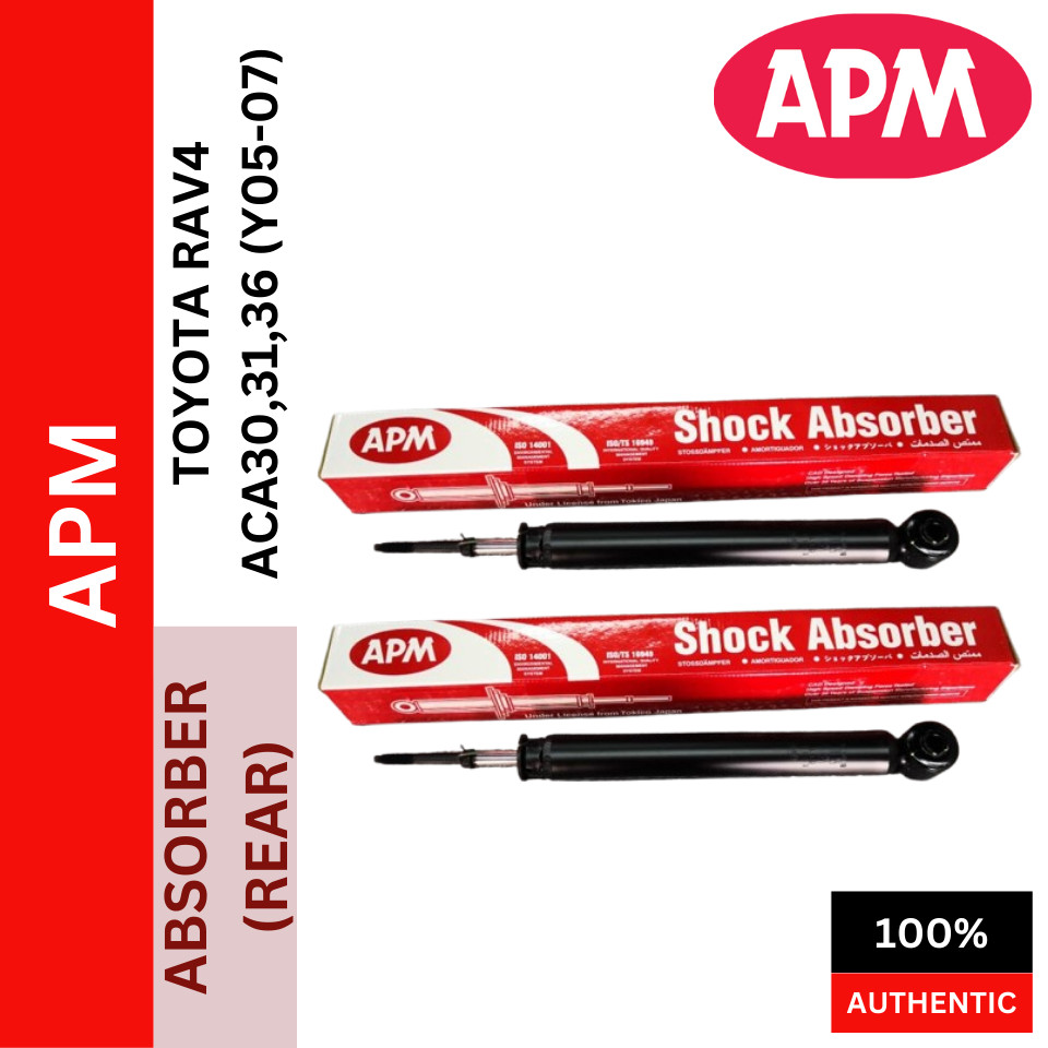 E3298M (APM) ABSORBER (REAR) TOYOTA RAV4 ACA30,31,36 (Y05-07) (1SET ...
