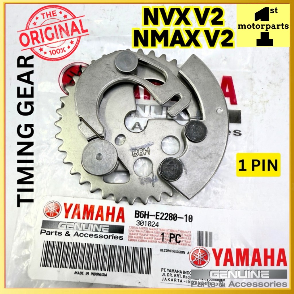 [100% ORI YAMAHA] NMAX N-MAX V2 / NVX V2 (1-PIN) TIMING GEAR TIMING ...